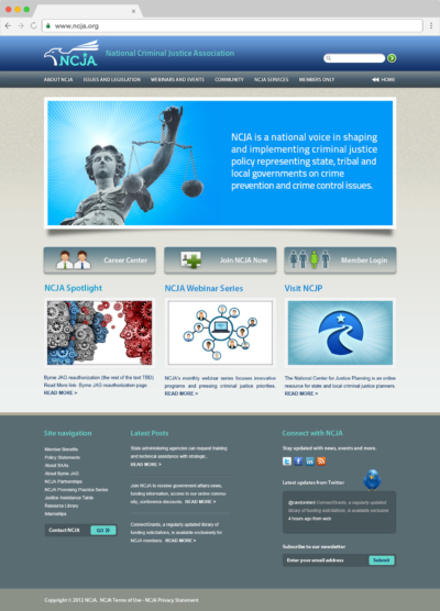 NCJA Website – Typografik